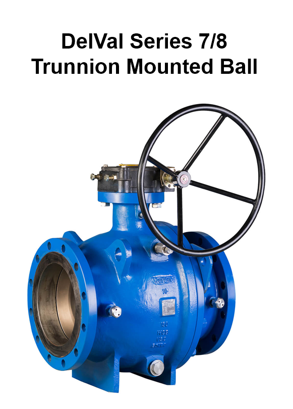 DelVal Series 7/ 8 Trunnion Mounted Ball Valve – W.T. Maye, Inc.